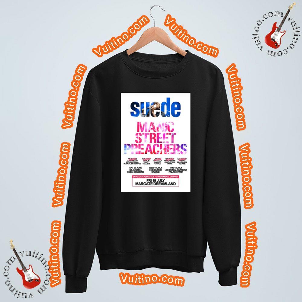 Manic Street Preachers Suede Co Headlining 2024 Uk Tour Shirt