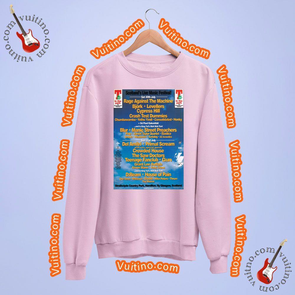 T In The Park 1994 Festival Full Line Up Merch