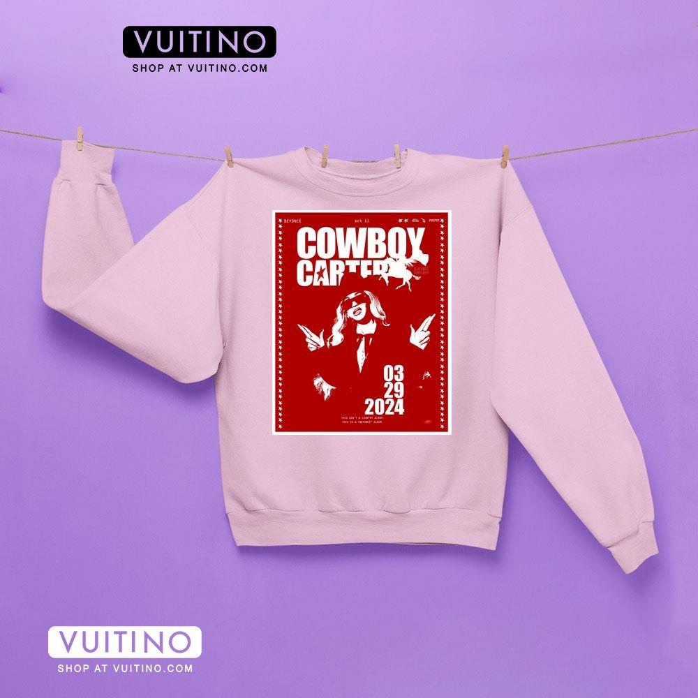 Red Art Beyonc Cowboy Carter Shirt